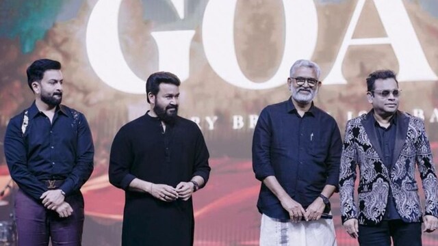 Mohanlal, Prithviraj Sukumaran Mark Their Presence Magnanimous Music Launch of The Goat Life ...