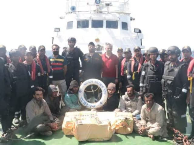 Coast Guard Seizes Pak Boat With Rs 480 Crore Drugs Off Gujarat Coast
