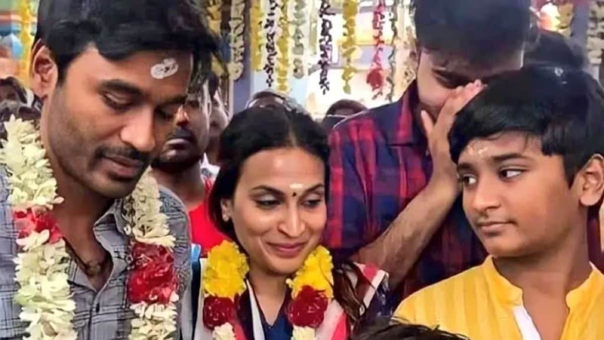 Dhanush Attends Puja Ceremony At Sister Karthika's House; Family Photo ...