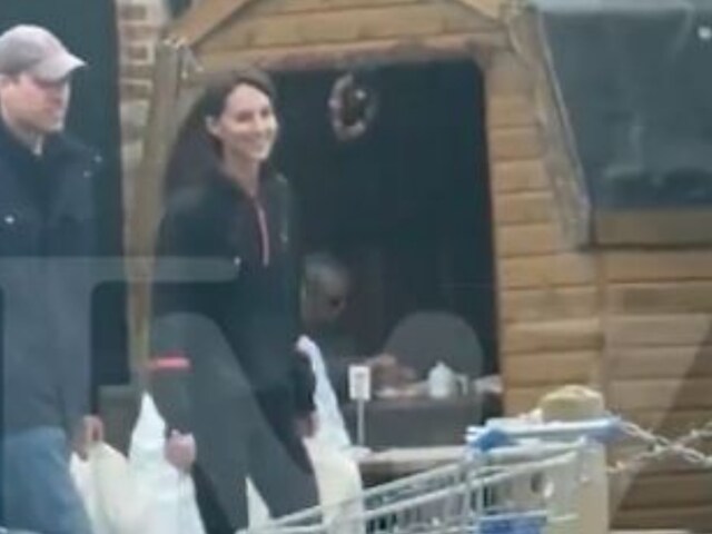 Video: Kate Middleton Spotted With Prince William For The First Time ...