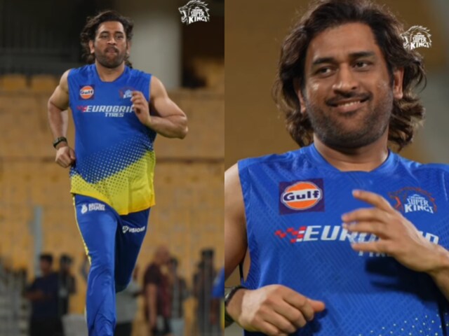Watch: Slow Motion Video of a Smiling MS Dhoni Running During CSK's Pre ...