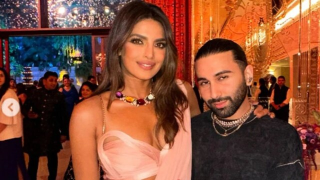 Orry Strikes His Signature Pose With Priyanka Chopra At Ambani's Holi ...