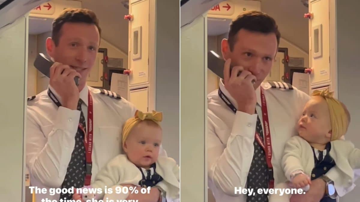 Pilot Dad Introduces Baby Daughter to Southwest Airlines Passengers ...