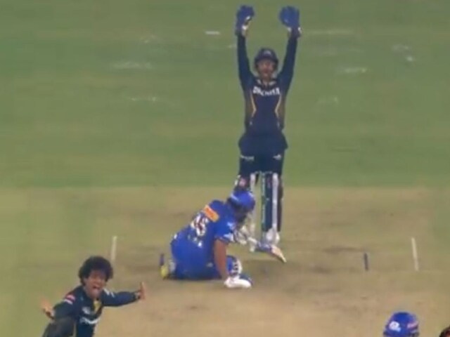 IPL 2024, GT vs MI: Rohit Sharma Falls on the Pitch, Left Frustrated After Given LBW - WATCH ...