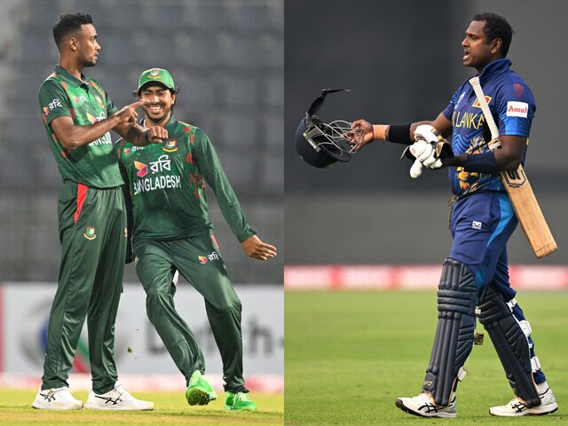 Watch: Bangladesh's Shoriful Islam Teases Sri Lanka With 'Timed Out ... Watch: Bangladesh's Shoriful Islam Teases Sri Lanka With 'Timed Out ...