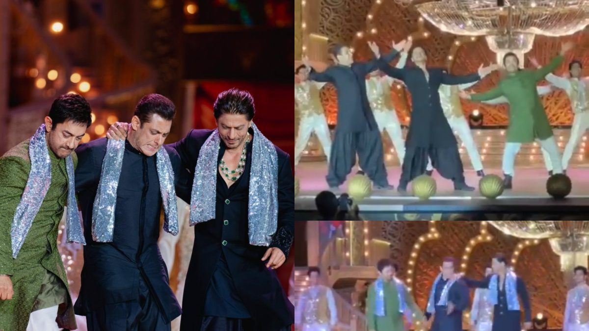 SRK, Salman, Aamir Set Stage on Fire With EPIC Naatu Naatu Dance in Jamnagar, Videos Go Viral ...