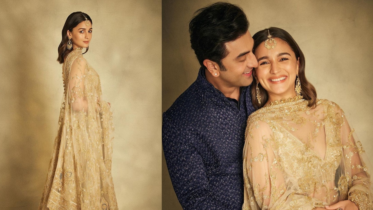 Alia Bhatt Looks Straight Out Of A Golden Dreamscape At Anant Ambani And Radhika Merchant's Pre ...