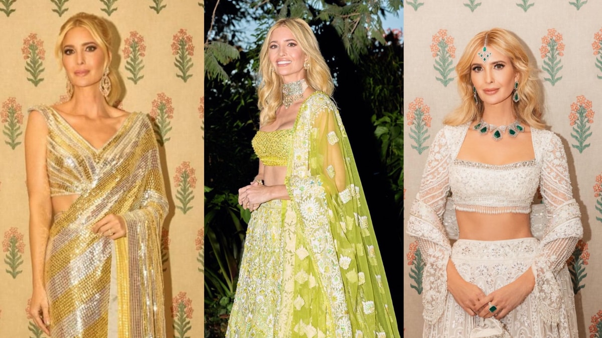 Ivanka Trump's Fashion Triumph In India At Anant Ambani And Radhika ...
