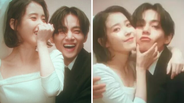 IU Unveils Alternate Happy Ending With BTS Star V In Love Wins All ...