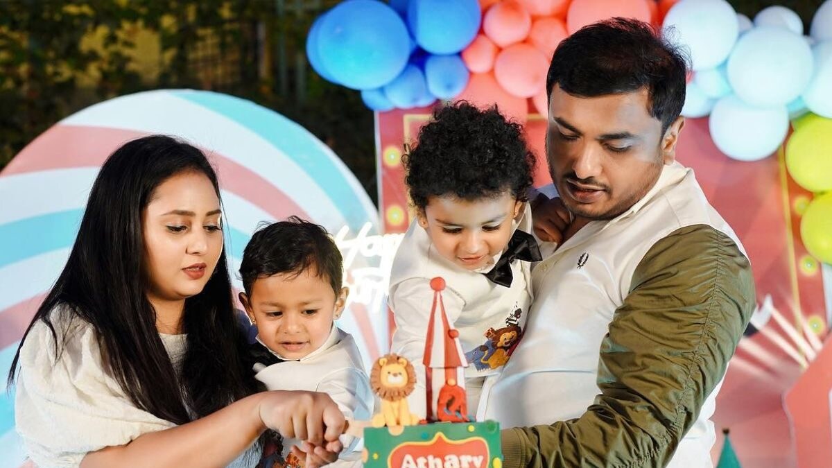 In Pics: Actress Amulya And Husband Jagadish Chandra Celebrate Their ...
