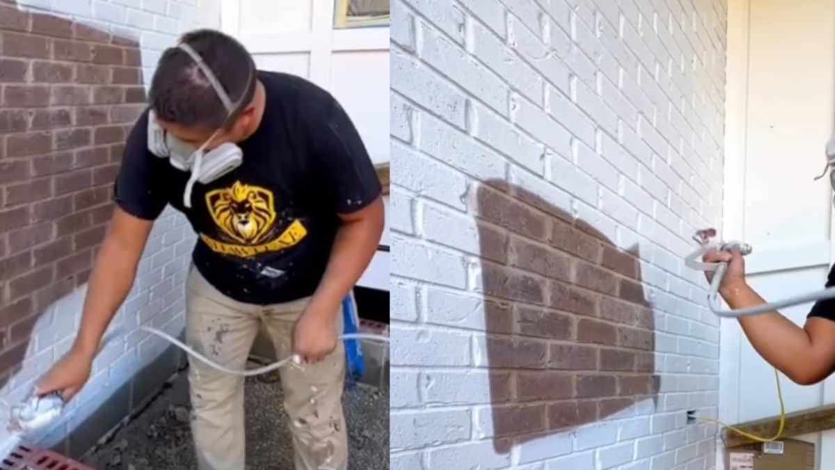 This Man Spray Painting On Wall Is The Most Satisfying Video On ...