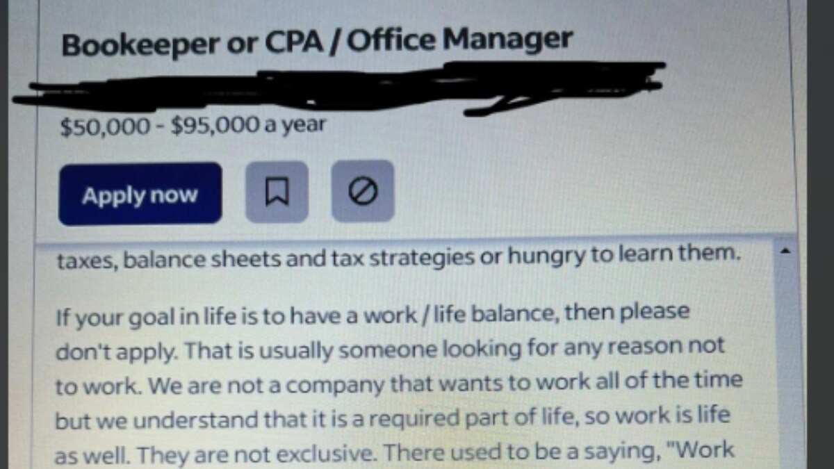 Job Post Asking Work-Life Balance Seekers To Stay Away Sparks Debate ...