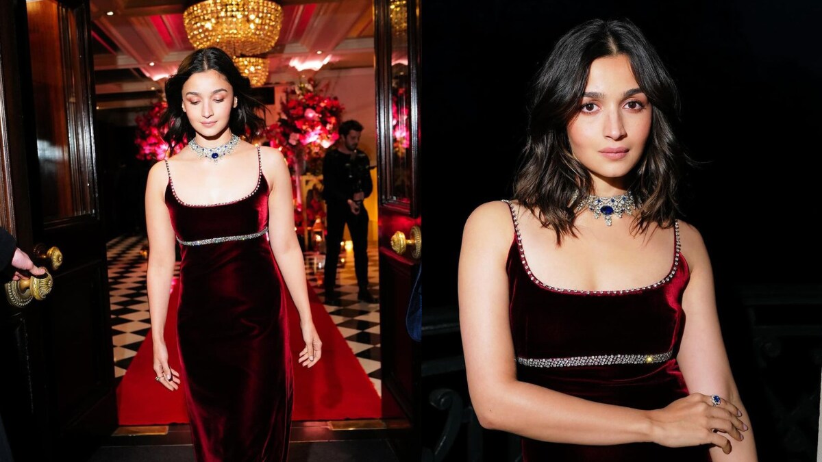 Alia Bhatt Looks Regal In Maroon Velvet Gown At London's Hope Gala, See ...