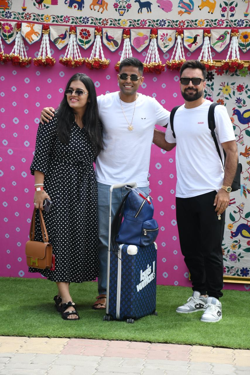 MS Dhoni, Zaheer Khan, Ishan Kishan Arrive in Jamnagar For Anant Ambani ...