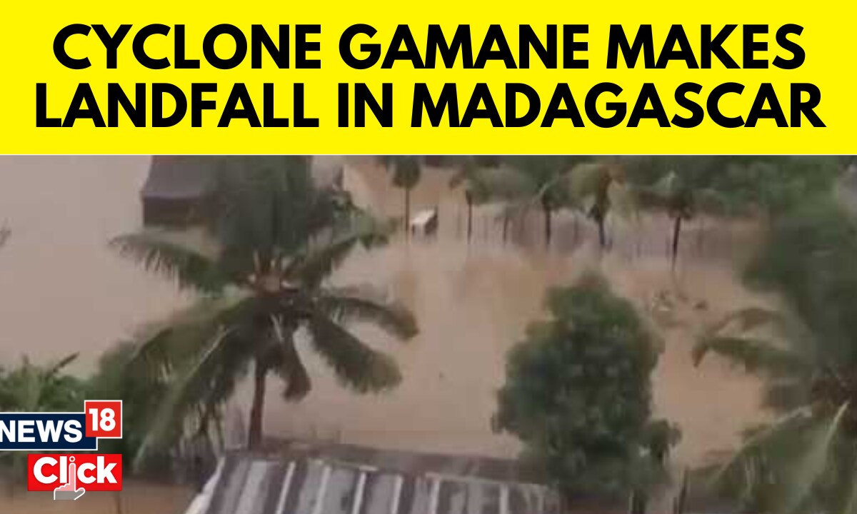 Aftermath of a tropical cyclone, Gamane swept across the island of ...