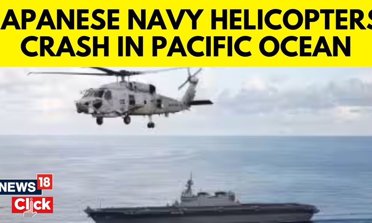 Japanese Navy Helicopters Crash In Pacific Ocean In The South Of Tokyo ...