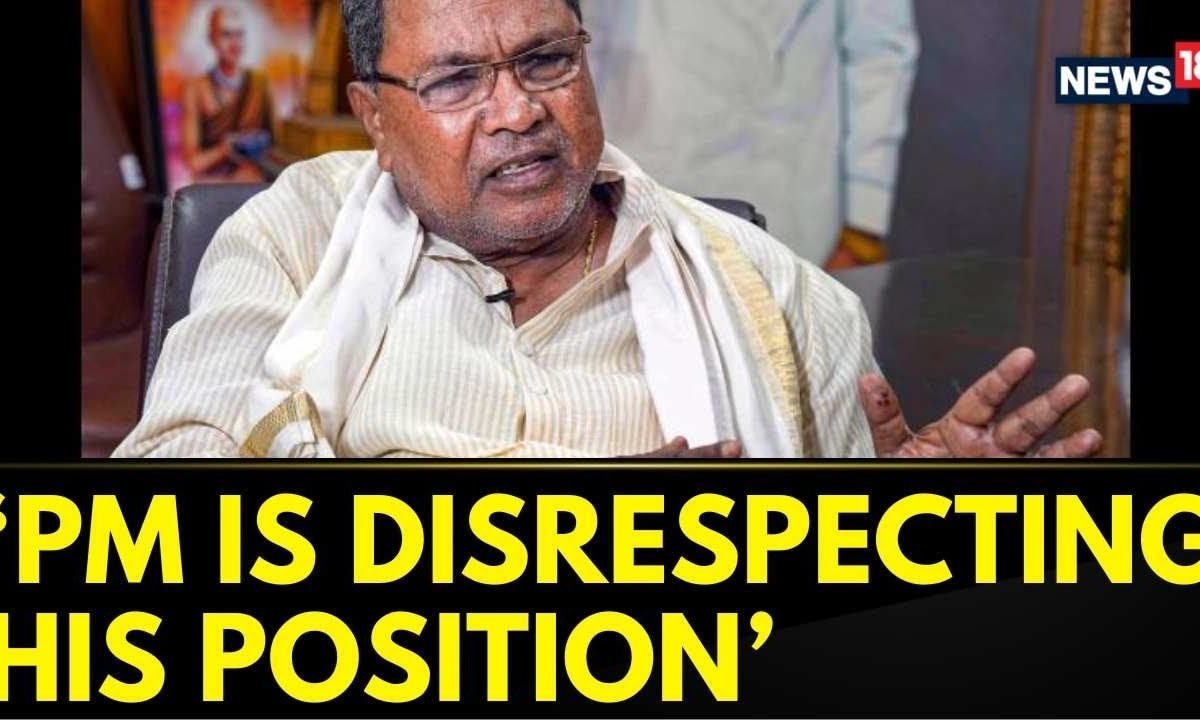 Karnataka CM Siddaramaiah takes a jibe at PM Modi Over His Wealth ...