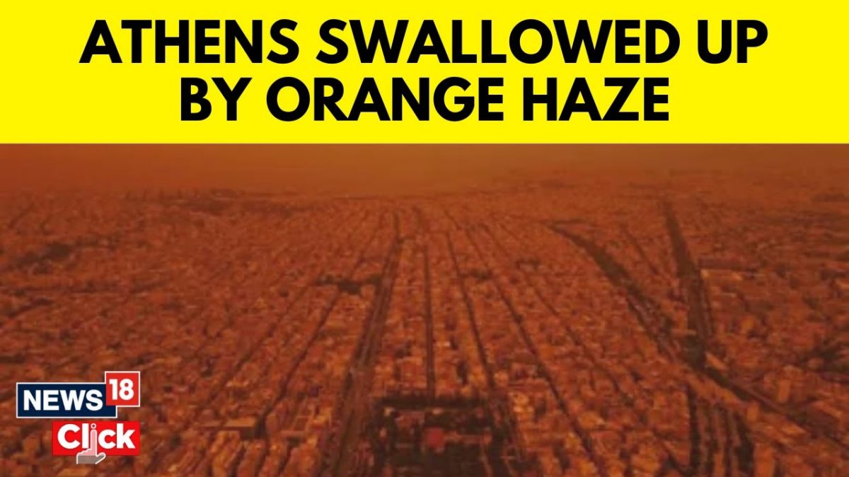 Orange Haze Storm | Athens Swallowed Up By Orange Haze From Sahara Dust ...