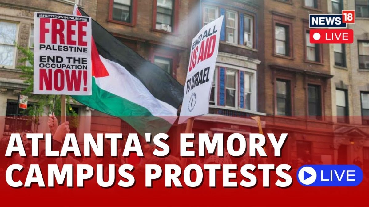 US University Protests | Students Protest For Palestine At Emory ...
