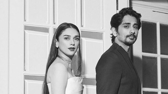 Aditi Rao Hydari Holds Siddharth's Hand, Calls Him 'My Manicorn' In ...