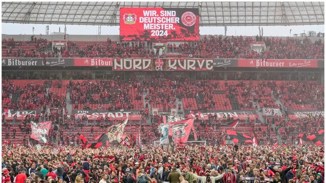 WATCH: Bayer 04 Leverkusen Fans Revel In Celebrations On The Pitch ...