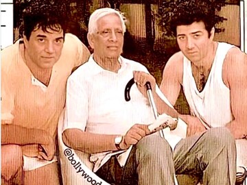 Dharmendra Shares Rare Photo With His Father And Son Sunny Deol, Pens ...
