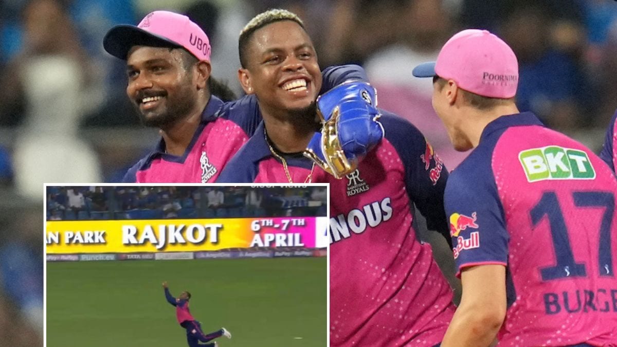 IPL 2024, MI vs RR: Shimron Hetmyer Pulls Off a One-handed Stunner to ...