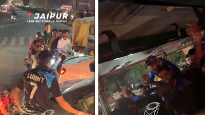 IPL 2024, RR vs MI: Fan Rescues Mumbai Indians Team Bus from Traffic ...