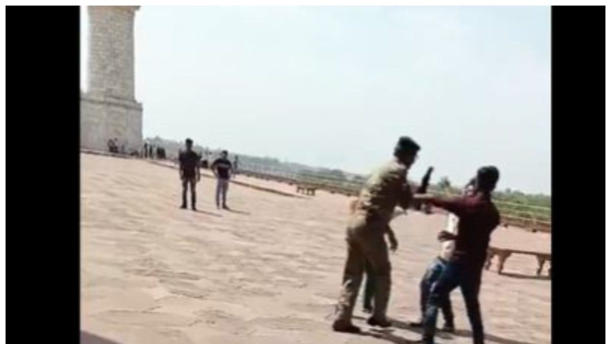 Tourist Slapped, Pushed By Security Personnel Over Filming Reel Within ...