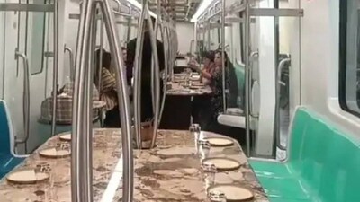 Next Stop, Flavor Town: Soon You Can Dine Inside Metro Coach At Noida ...