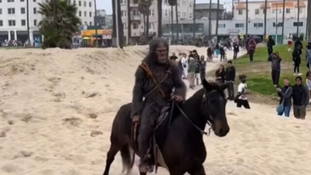 Ahead Of The Kingdom Of The Planet Of Apes’ Release, Humans Dressed As ...