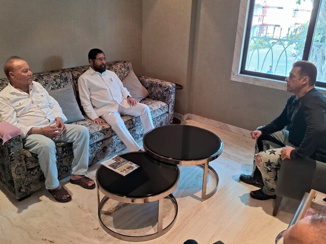 Salman Khan Seen First Time Since Firing; Meets CM Eknath Shinde With ...