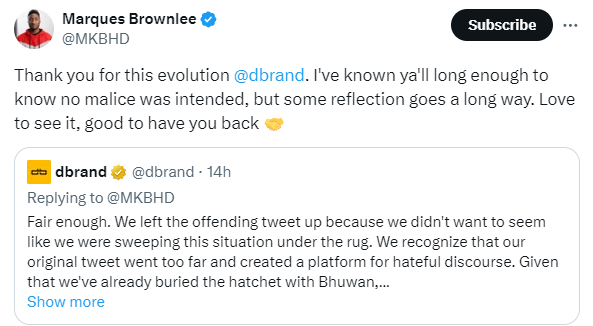 Dbrand Deletes Offensive Post After YouTuber MKBHD Takes Tough Stand ...