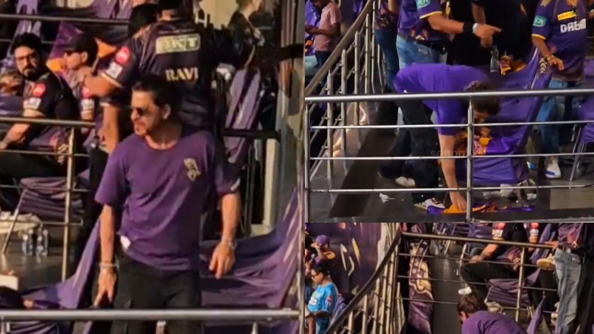 Shah Rukh Khan Wins Hearts As He Picks Up KKR's Fallen Flags After IPL ...