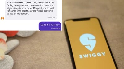 Swiggy Customer Care Blames 'Weekend Peak Hour' for Food Delayed on ...