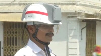 Vadodara Traffic Police Get AC Helmets to Beat the Heat, Keep Cool This ...