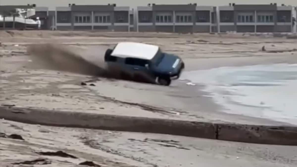 In Spine-Chilling Video, Man Escapes Dangerous Car Crash At Kuwait ...