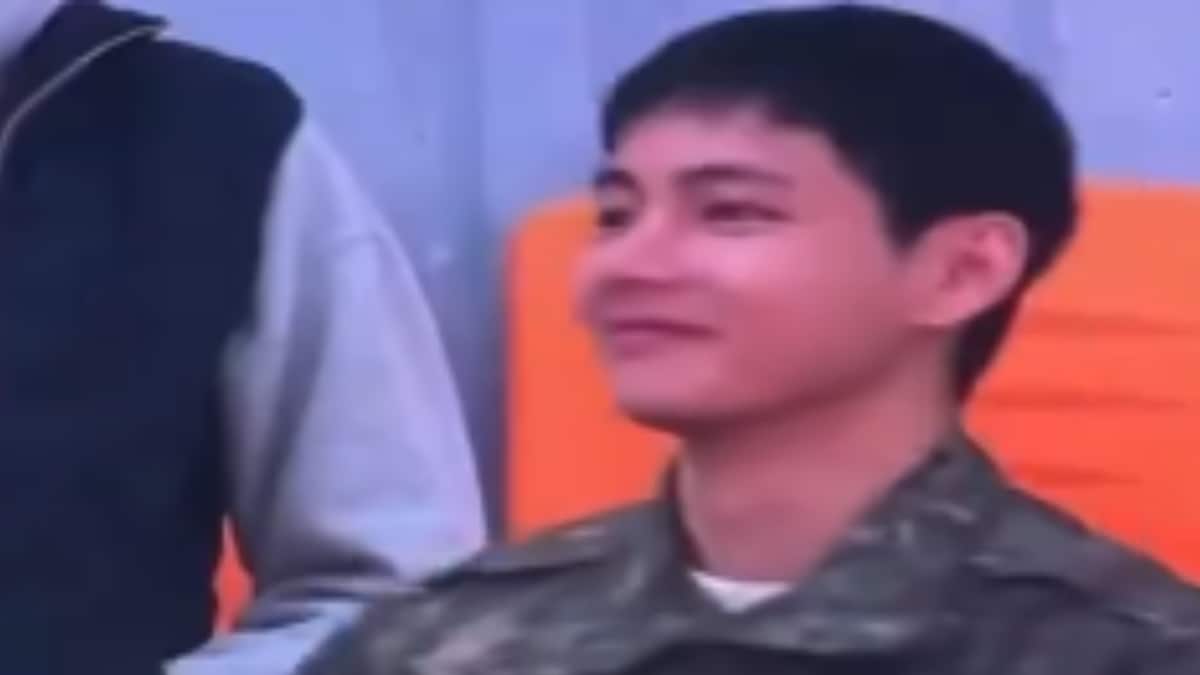 Watch Bts Star Kim Taehyung Enjoys Soccer Game In Military Uniform