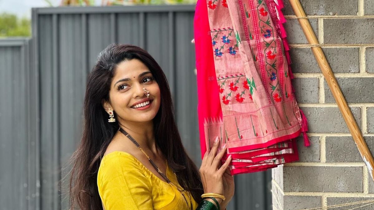 In Pics: Pooja Sawant And Siddhesh Chavan Celebrate First Gudi Padwa Together - News18