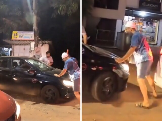 Watch: Man Abuses, Smashes Car Windshield In Road Rage Incident - News18