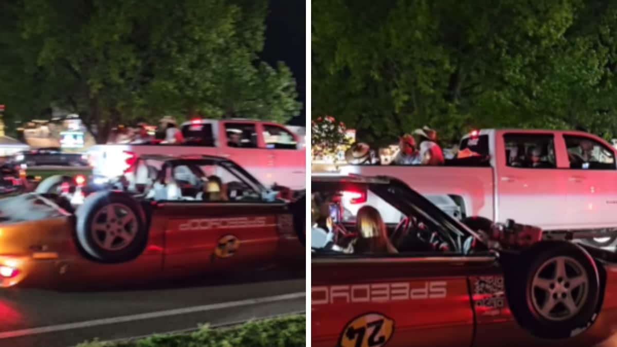 Weird Or Creative? Internet Reacts To Car With Wheels Upside Down ...