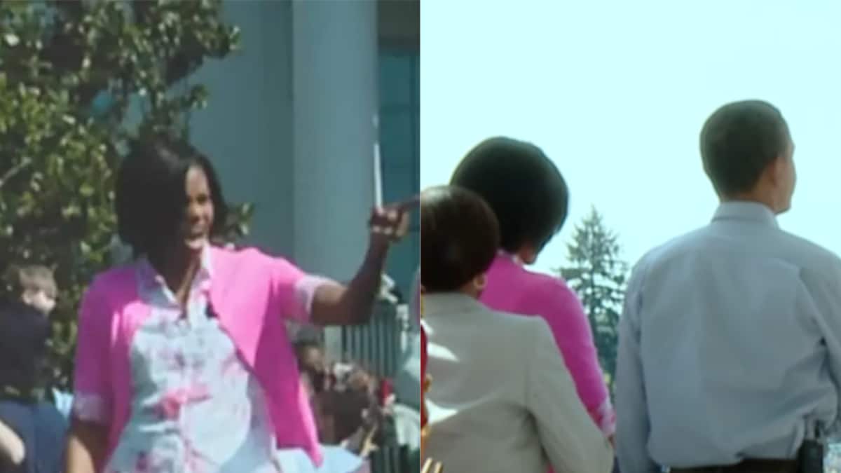 Michelle Obama Celebrates Easter With This Throwback Gold From Her ...