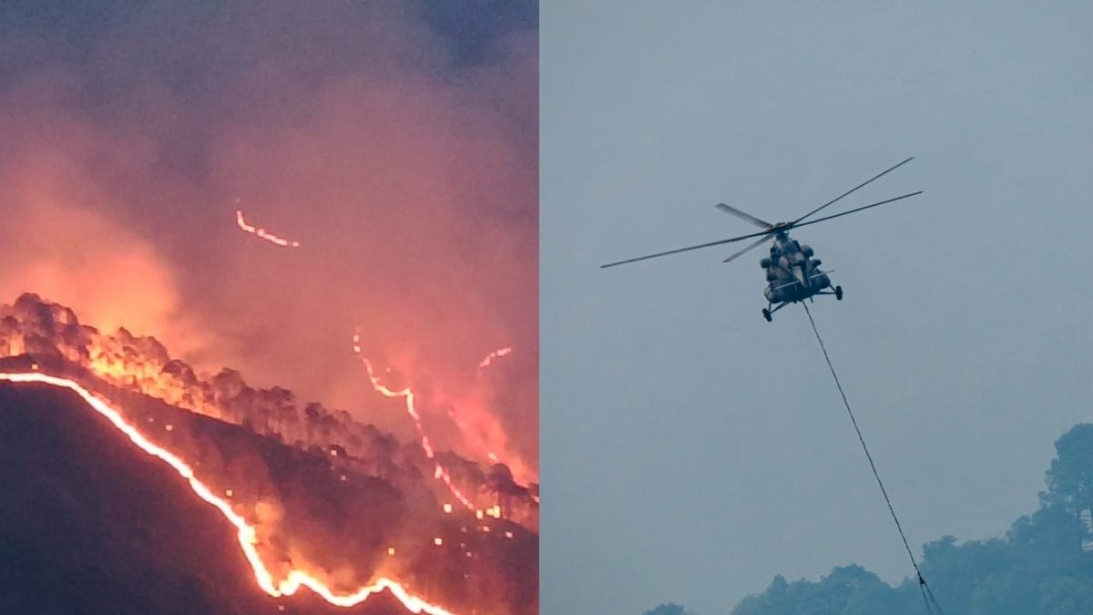 Nainital Forest Fires: Air Force Conducts Bambi Bucket Ops, Works In ...