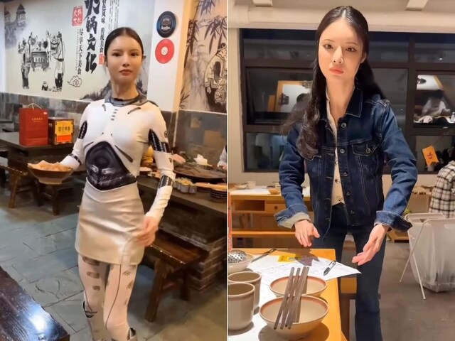 Video of Robot-like Waitress Serving at Chinese Restaurant Leaves ...