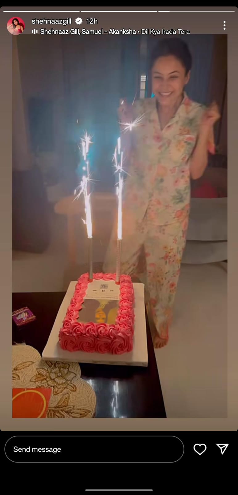 Nothing Just Shehnaaz Gill Celebrating Her Debut As Playback Singer