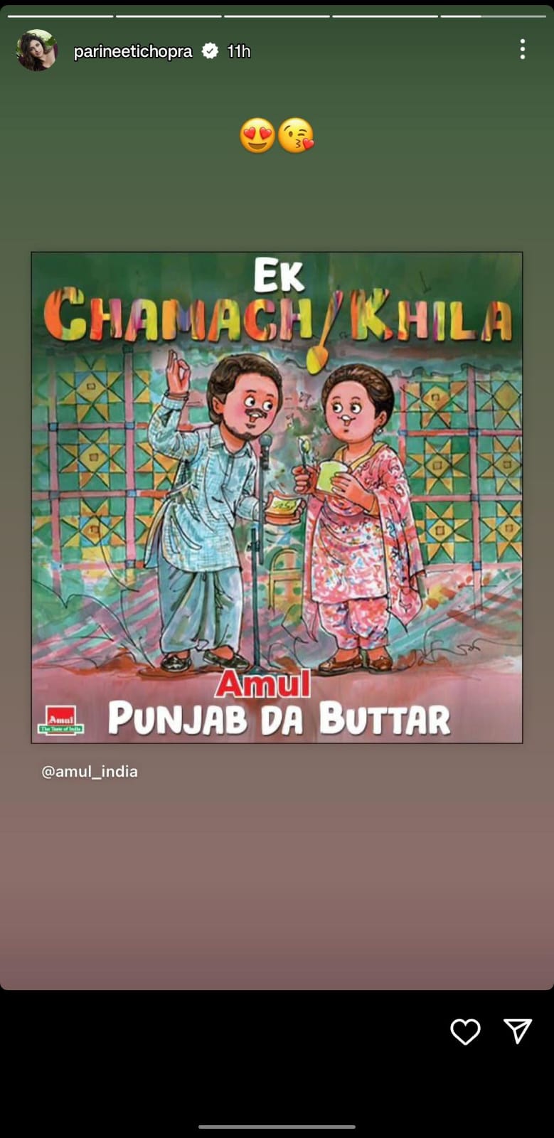 From Amul, 'Ek Chamach Khila' Tribute To Parineeti Chopra-Diljit ...