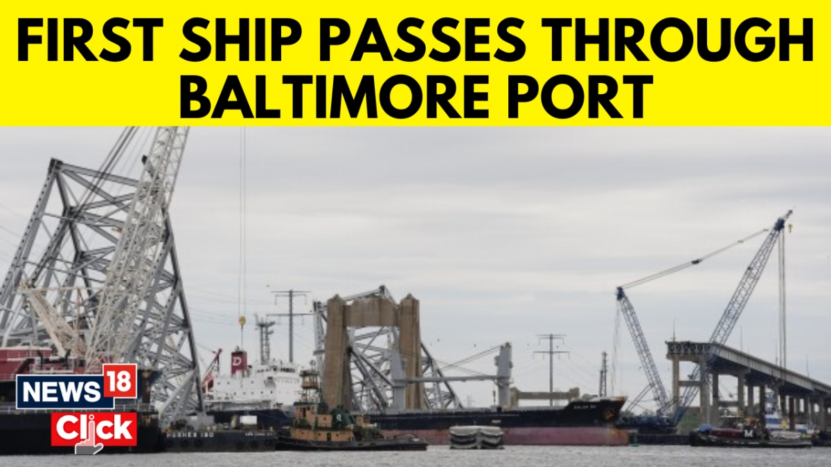First ship passes through new channel after Baltimore bridge collapse ...