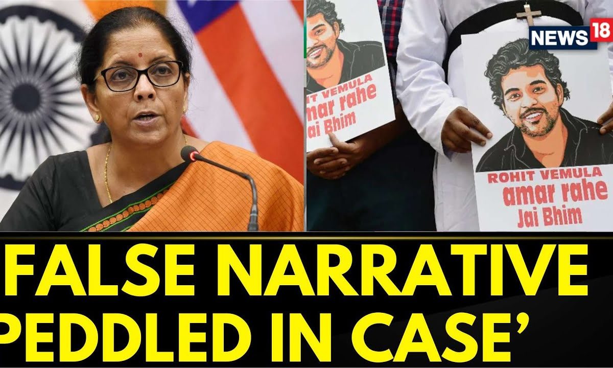 Rohith Vemula Case | Finance Minister Weighs In On Rohith Vemula Case | Nirmala Sitharaman ...