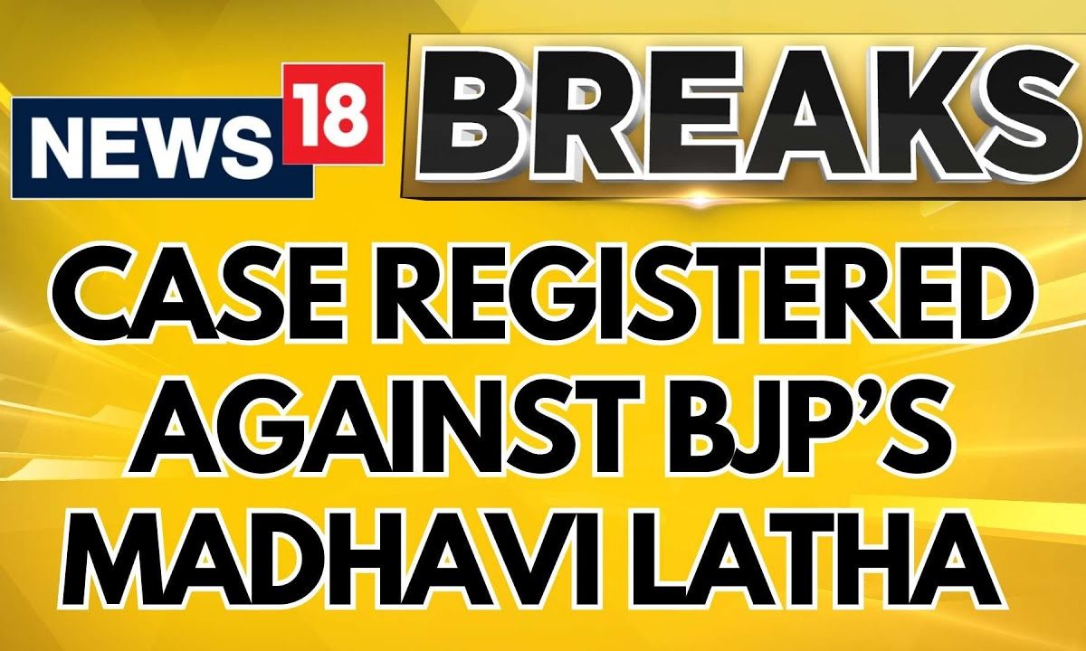 Lok Sabha Elections 2024 Bjps Madhavi Latha Booked For Checking
