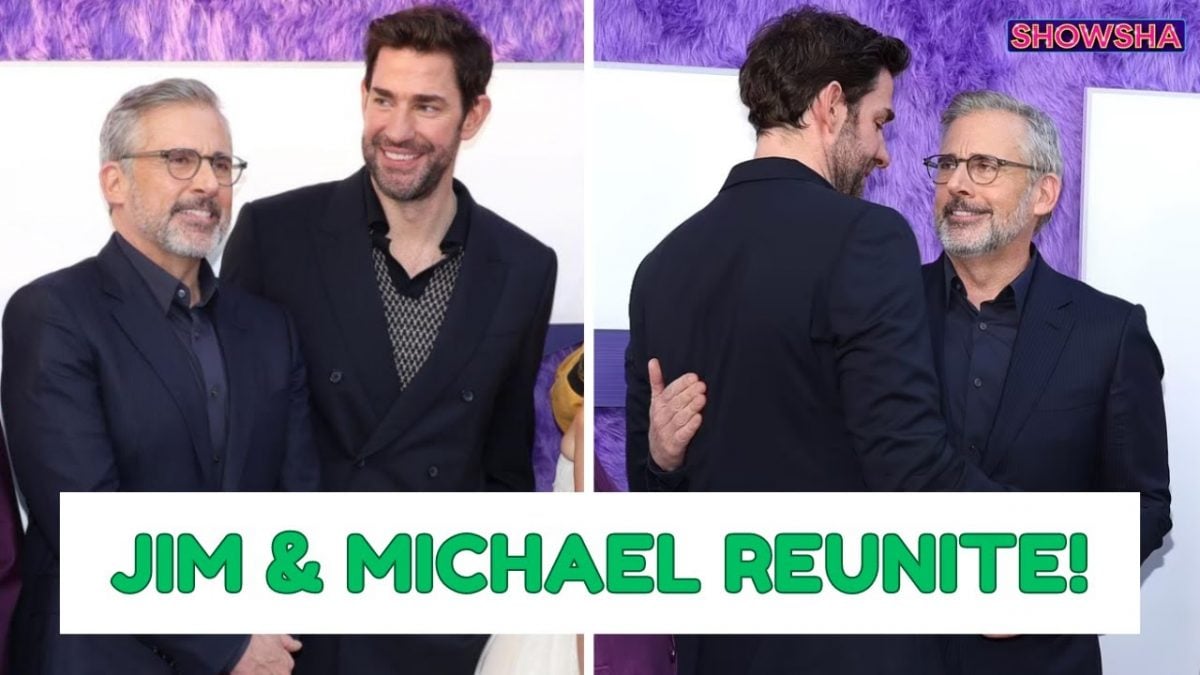 'Jim' & 'Michael Scott' Reunite As John Krasinski Premieres His ...